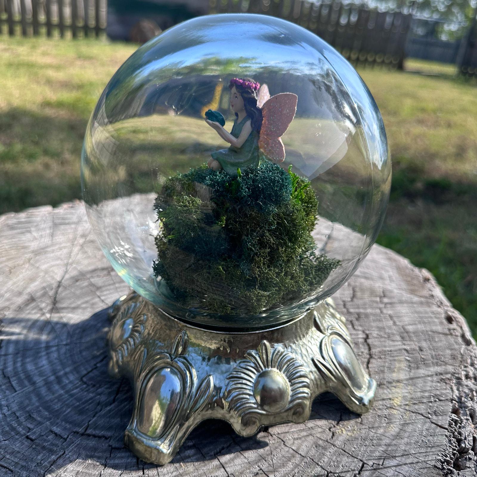 Fairy Display Glass Orb Magic Ball Pillywiggin Goblins Fantasy Art Moss ...