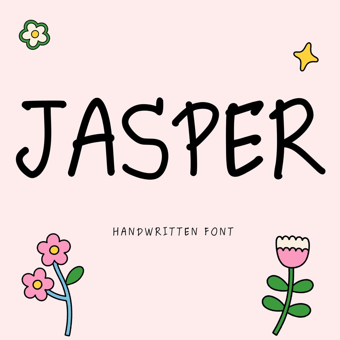 Jasper Font Handwritten Font, Cricut Font, Branding Font, Font for ...