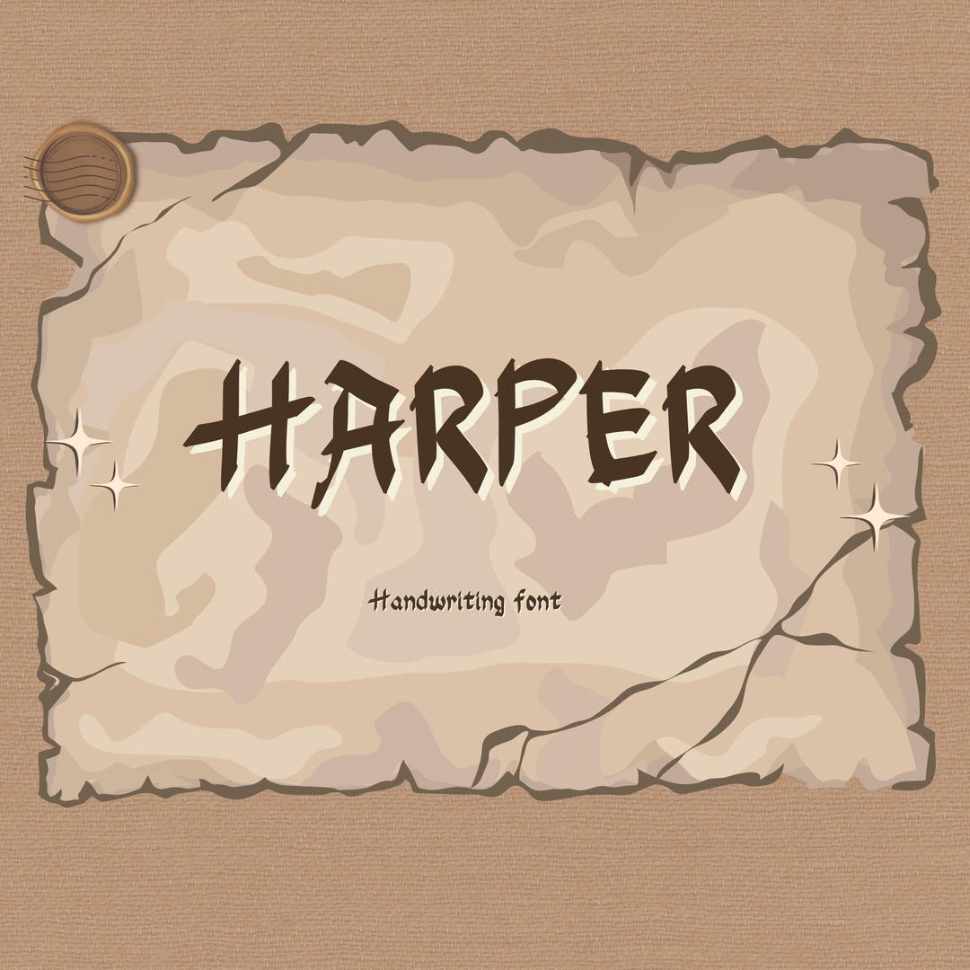 Harper Font, Handwriting Font, Handwritten Font, Cricut Font, Branding ...