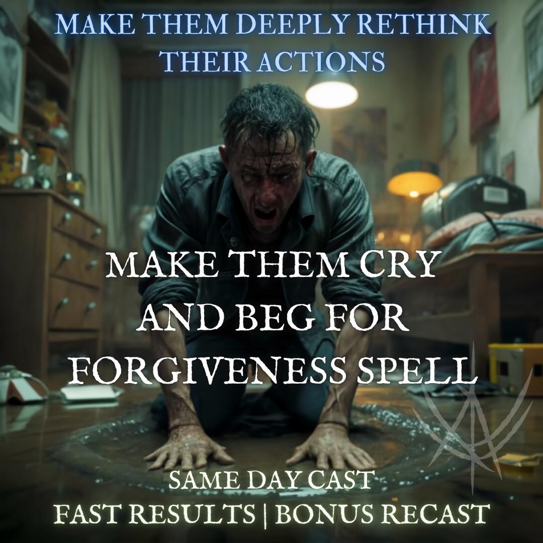 Make Them Cry and Beg for Forgiveness Spell / Deep Overpowering Regret ...