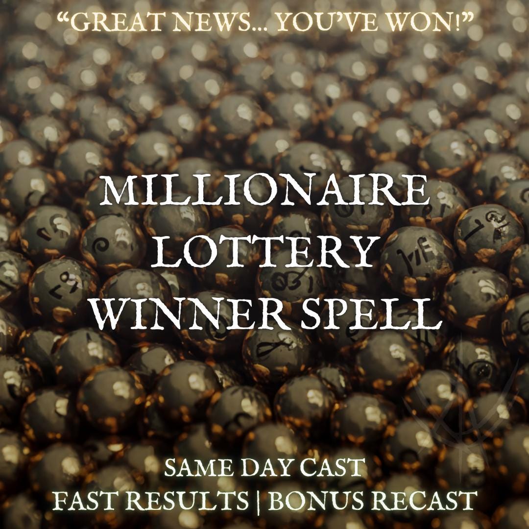 Millionaire Lottery Winner Spell / Finally Win the Lottery Spell ...