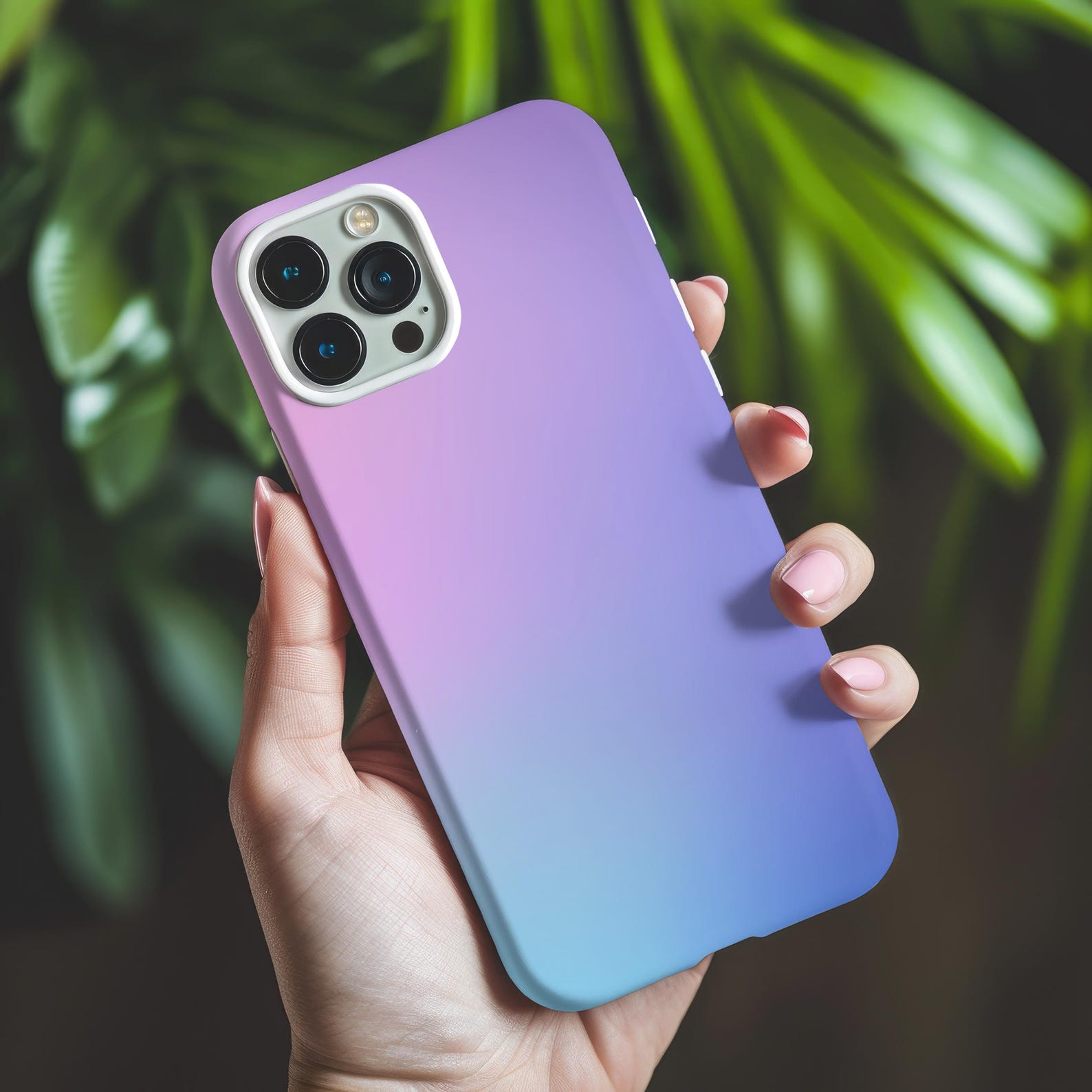 Purple Gradient Aura Magsafe Case, Slim & Stylish iPhone 16/15/14/13 ...