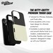 Two-tone Matte Black and Cream Phone Case - Premium Tough Case for ...
