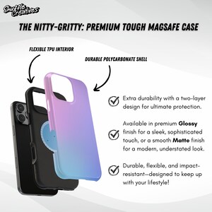 Purple Gradient Aura Magsafe Case, Slim & Stylish iPhone 16/15/14/13 ...