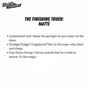 Two-tone Matte Black and Cream Phone Case - Premium Tough Case for ...