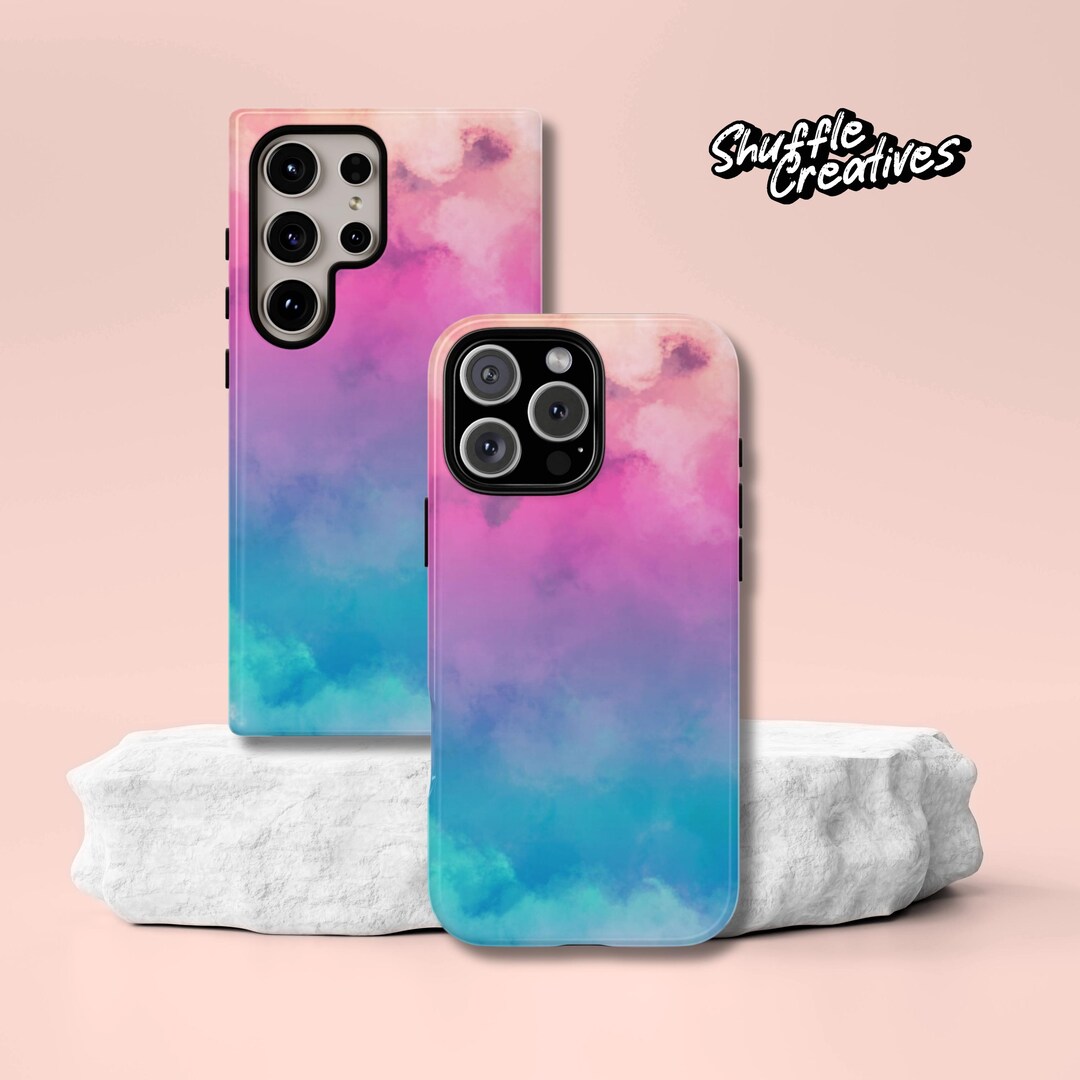 Pastel Aura Gradient Phone Case - Premium Tough Case for iPhone 16/15 ...