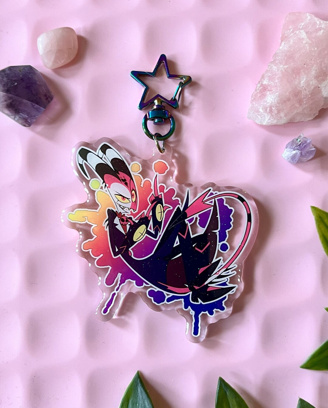 Blitzø // Helluva Boss Keychain Charm - Etsy
