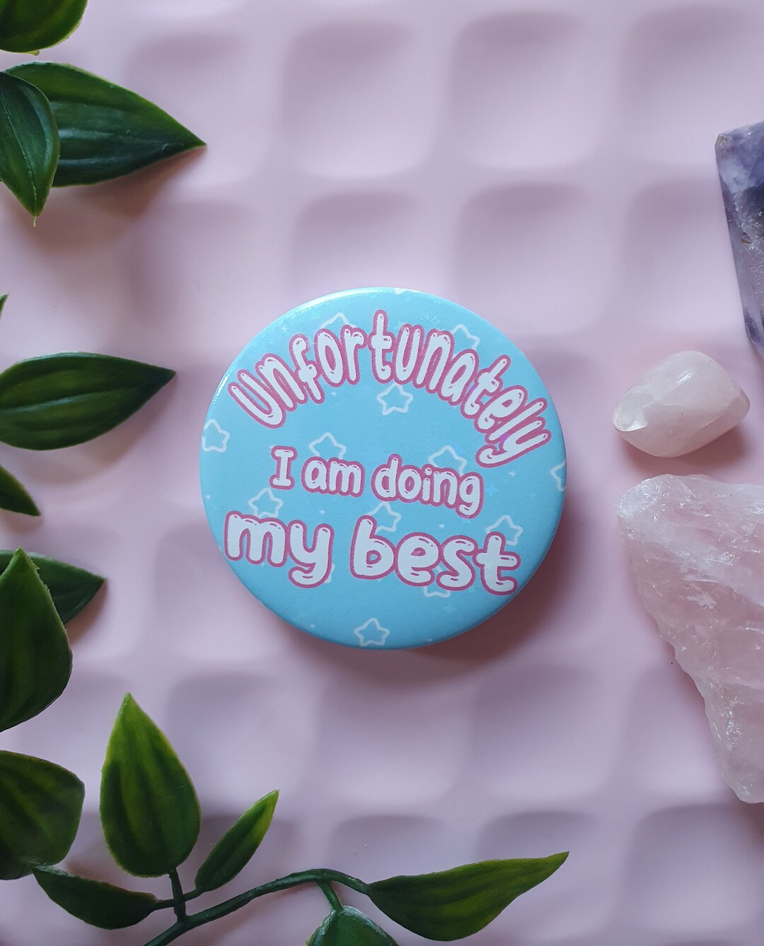 I'm Doing My Best Cute/funny Round Button Badge - Etsy