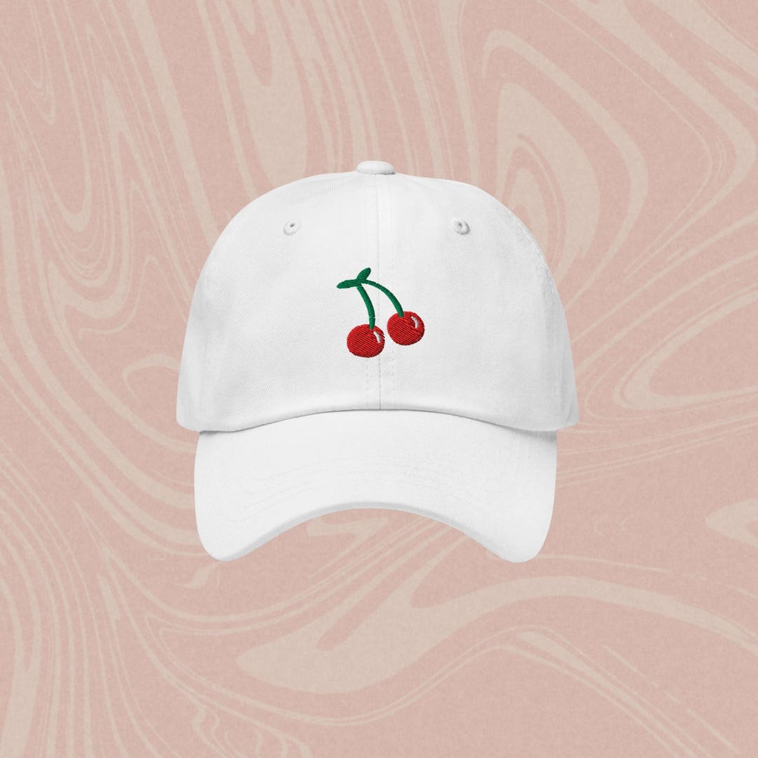 Cherry Hat, Cherries Hat, Embroidered Hat, Coquette Hat, Gift for Her ...