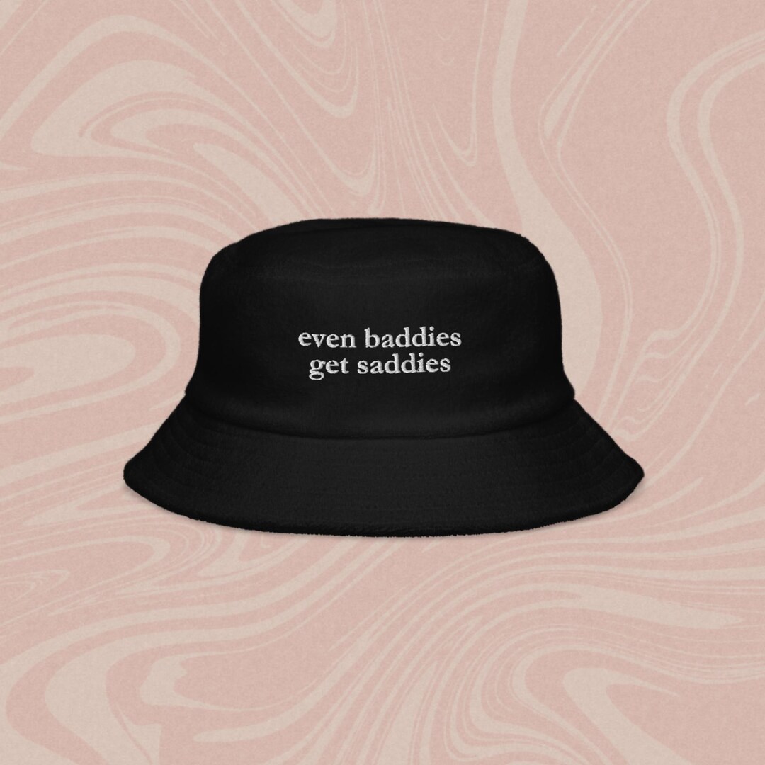 Embroidered Terry Cloth Bucket Hat: Funny Mental Health Gift - Etsy