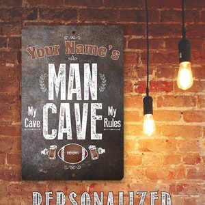 Personalized Man Cave Metal Sign 8x12/12x18 Use Indoor/outdoor Great ...