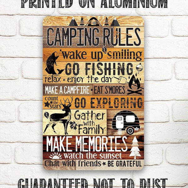 Camping Rules - Etsy