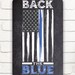Tin Metal Sign back the Blue 8 X 12 or 12 X 18 Indoor/outdoor Gift for ...