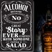 Tin Metal Sign Alcohol Because 8x12/12x18 Indoor/outdoor Funny Bar or ...