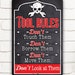 Tin Tool Rules Durable Metal Sign 8 X 12 or 12 X 18 Use Indoor/outdoor ...