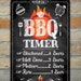 Funny Barbecue Timer Sign 8 X 12 or 12 X 18 Use Indoor/outdoor Aluminum ...
