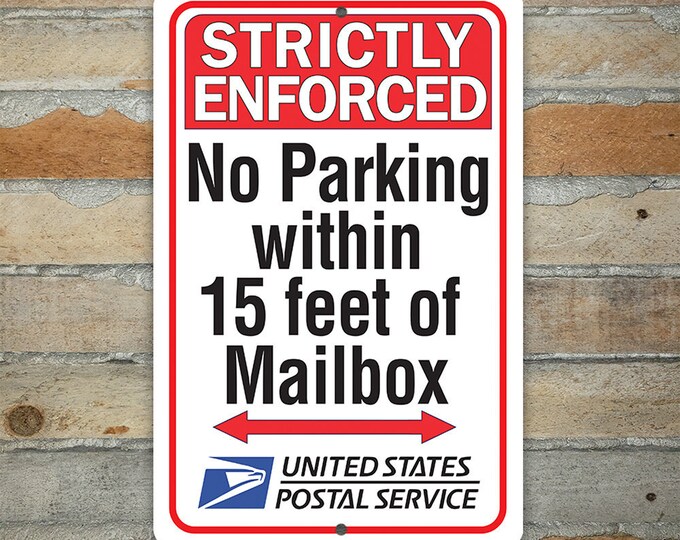 Tin-metal Sign Postal Sign 8x12 or 12x18 Indoor/outdoor Delivery Area ...