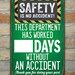 Safety is No Accident Caution and Warning Sign, Safety Signage for ...