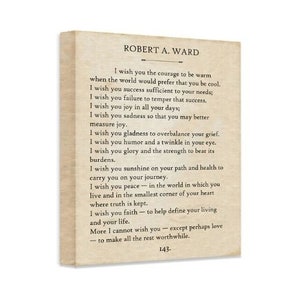 Book Page Robert A. Ward I Wish You the Courage Typography Book Page ...