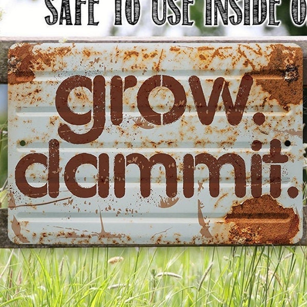 Grow Dammit - Etsy