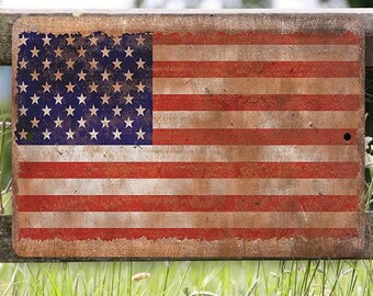Metal American Flag Outdoor - Etsy