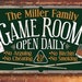 Personalized Game Room Sign-8 X 12 or 12 X 18 Aluminum Tin Awesome ...