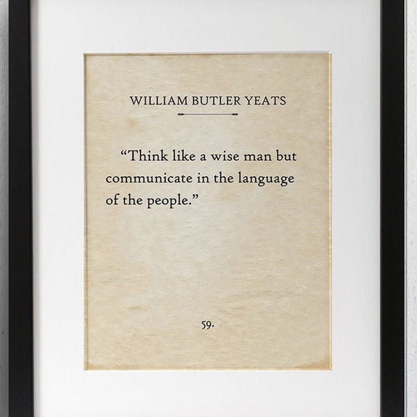 William Butler Yeats - Etsy
