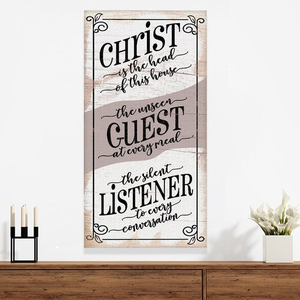 Christ the Head of This House the Unseen Guest at Every Meal - Etsy