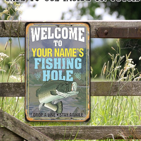 Fishing Hole Sign - Etsy