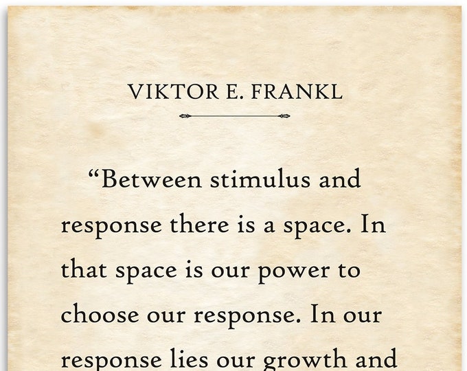 Instant Digital Download Viktor E. Frankl-between Stimulus and Response ...