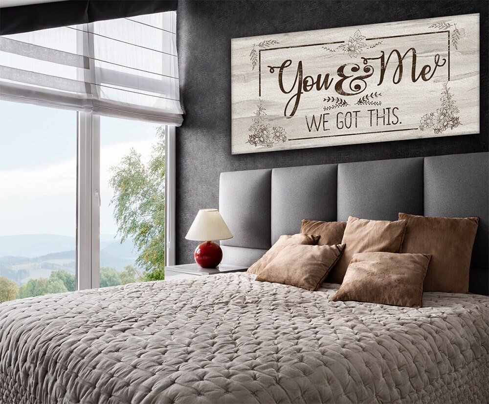 You and Me we Got This Large Canvas Wall Art-stretched on a | Etsy
