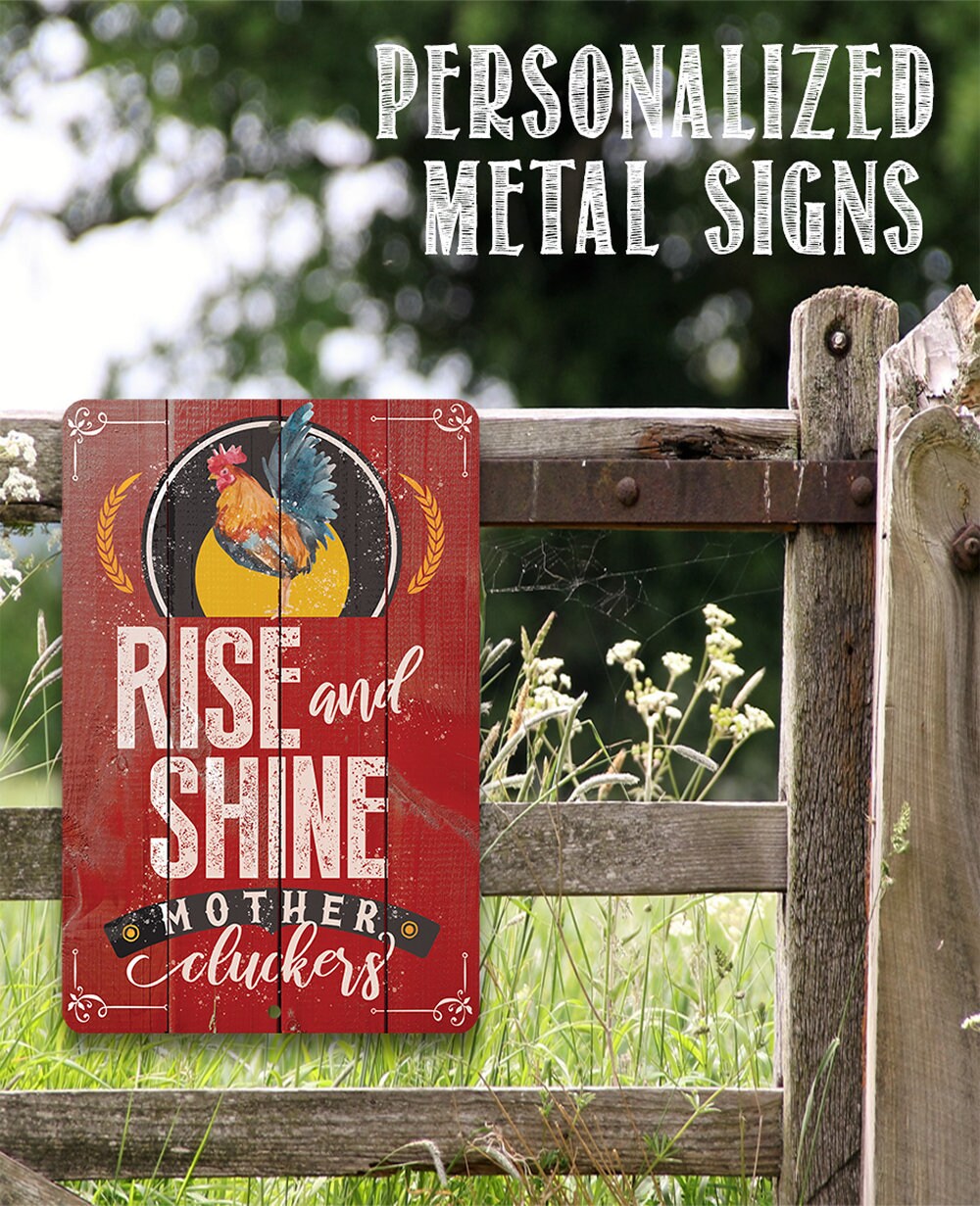 Tin Metal Sign-Rise and Shine | Etsy