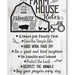 Tin Farmhouse Rules Metal Sign Choose 8x12 or 12x18 Use Indoor or ...