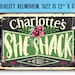 Personalized Metal Sign She Shack Tin Use Indoor/outdoor 8x12 or 12x18 ...