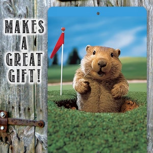 Metal Sign Gopher Golf 8 X 12 or 12 X 18 Aluminum Tin Awesome Metal ...