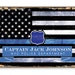 Personalized Metal Sign-blue Line Police - Etsy