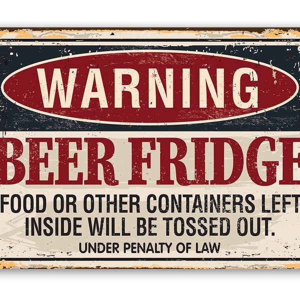 Beer Fridge Signs - Etsy