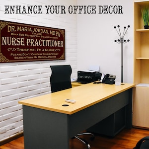 Large Nurse Practitioner Personalized Canvas for Clinics - Etsy
