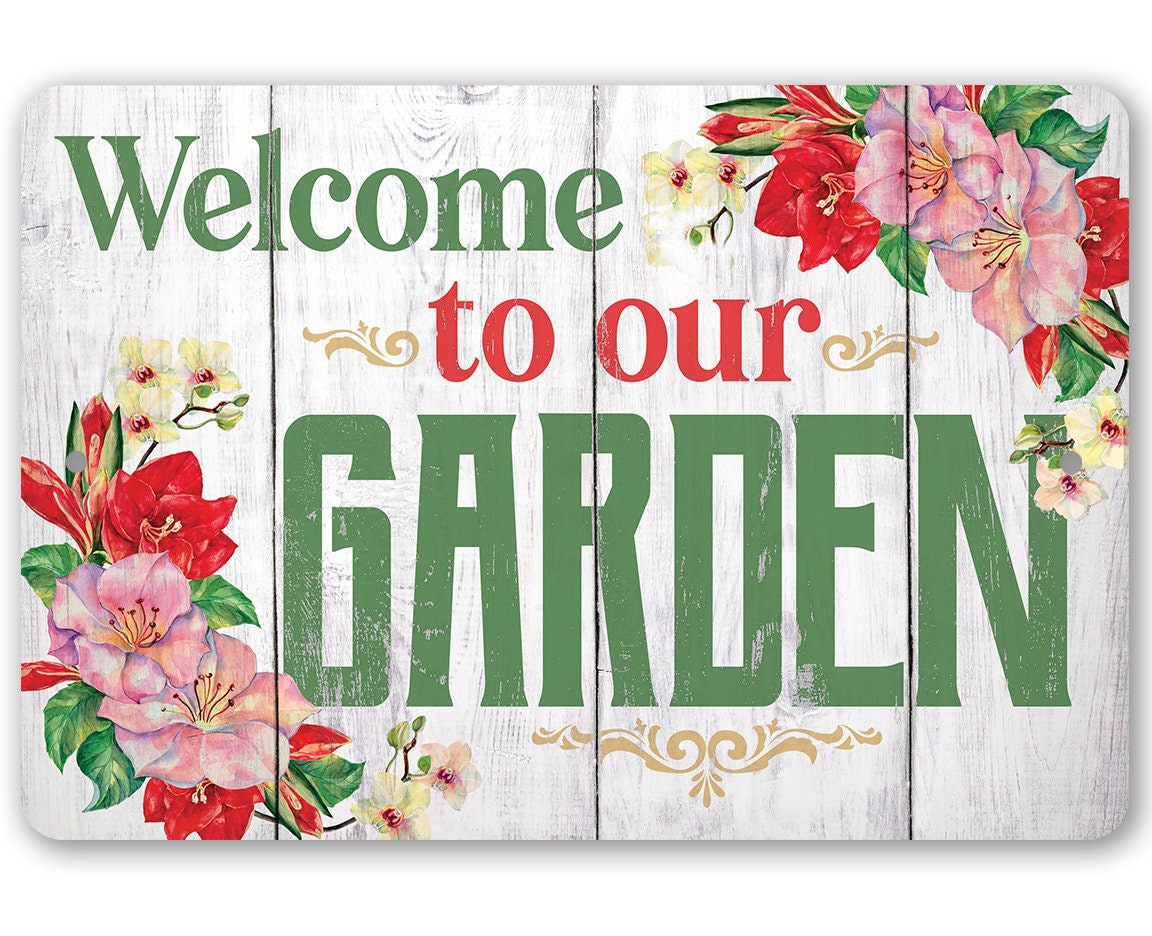 Welcome to Our Garden 8 X 12 or 12 X - Etsy UK