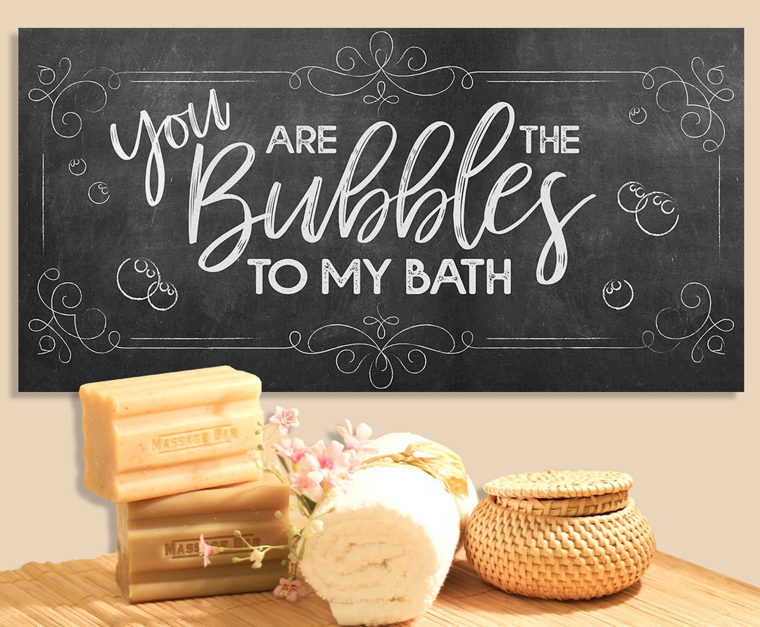 You Are the Bubbles Large Canvaschalkboard Look Stretched on Wood Ready ...