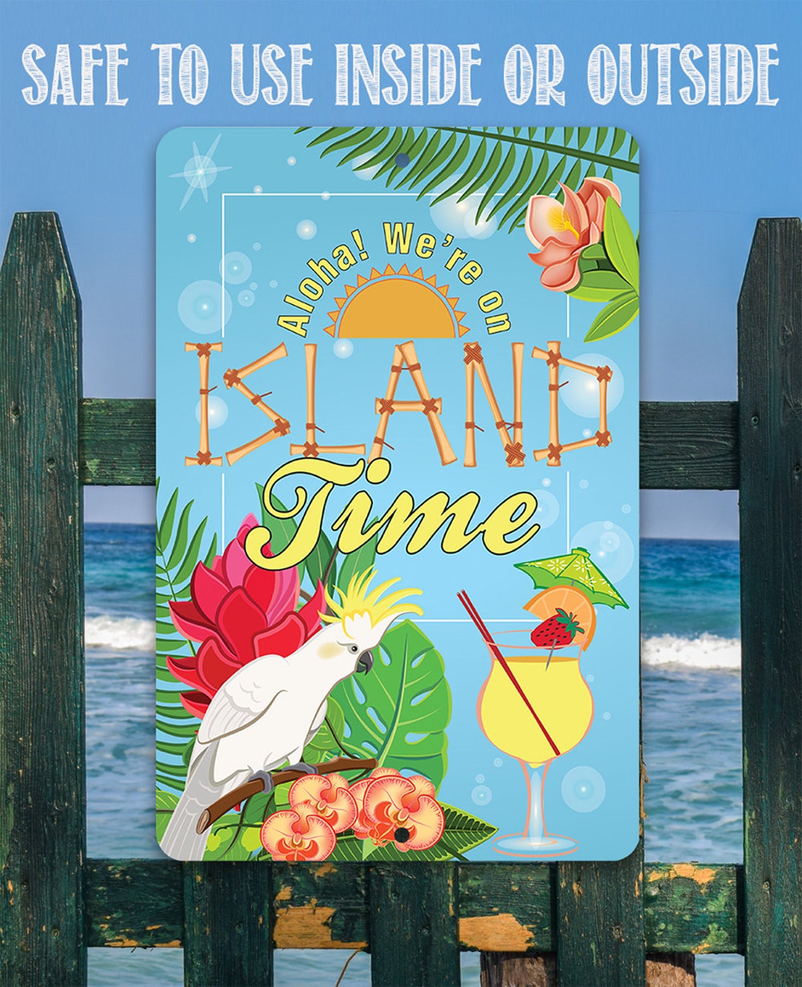 Tin We're on Island Time-metal - Etsy