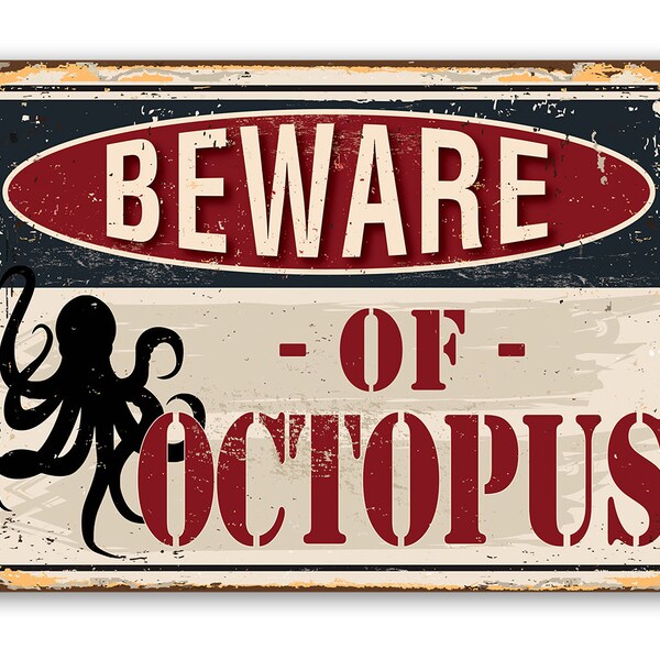 Octopus Decor Sign - Etsy