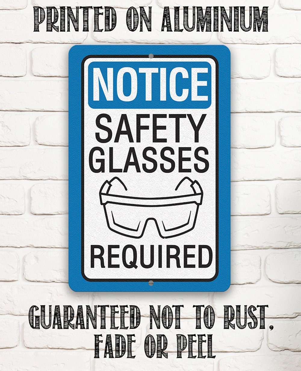 Safety Glasses Poster