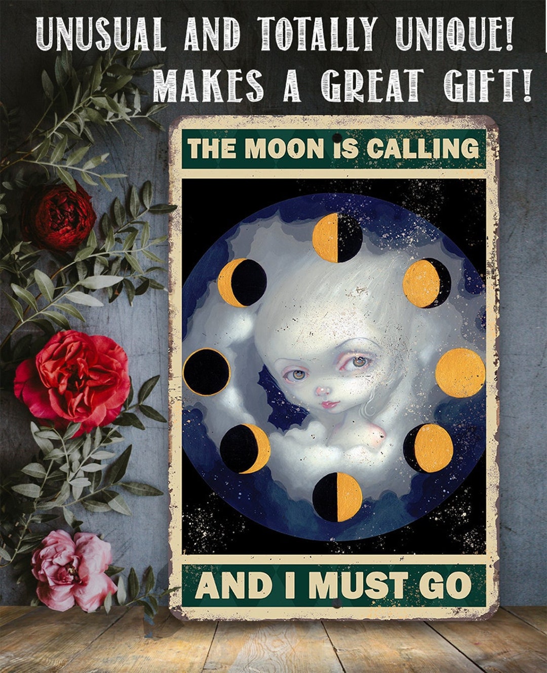 Strangeling the Moon is Calling and I Must Go 8 X - Etsy