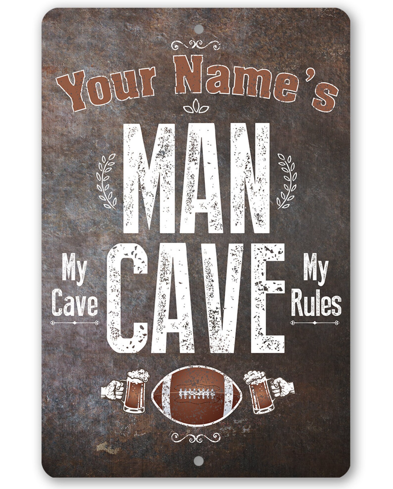 Personalized Man Cave Metal Sign - Etsy