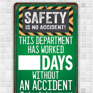 Safety is No Accident Caution and Warning Sign, Safety Signage for ...