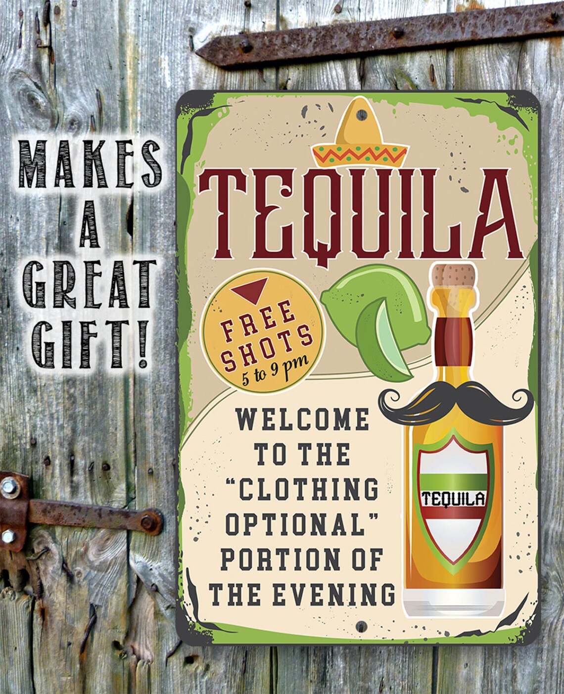 Tin Metal Sign Tequila 8x12 or - Etsy