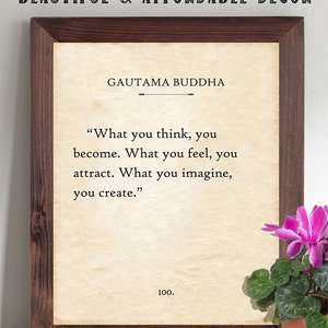 Instant Digital Download Gautama Buddha What You Think, You Become ...