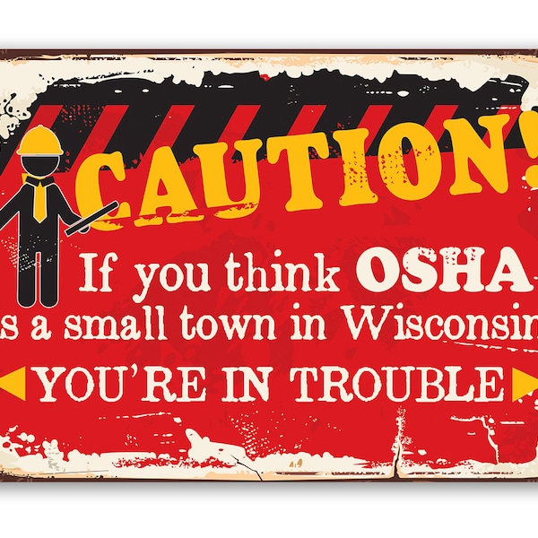 Funny Safety Signs Workplace Etsy