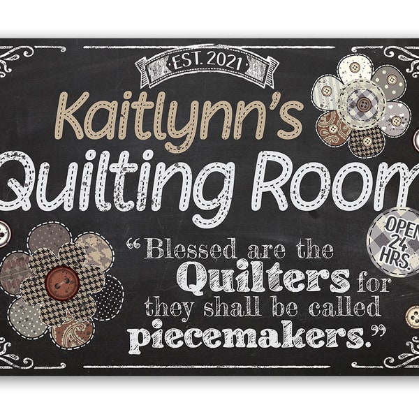 Quilt Room Sign - Etsy